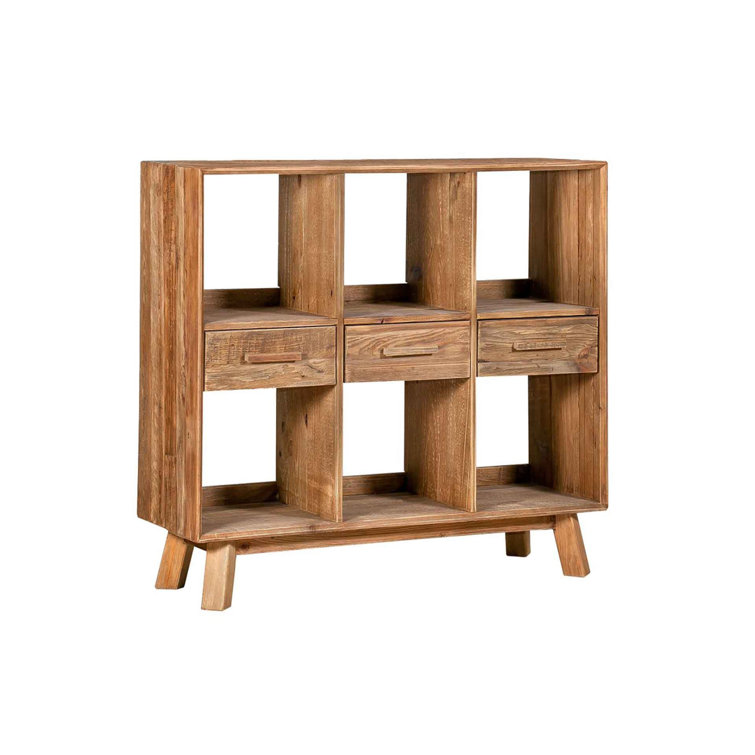 Union Rustic Corda 110Cm H x 120Cm W Solid Wood Standard Bookcase | Wayfair.co.uk